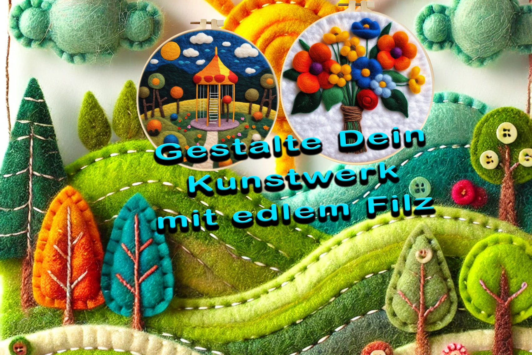 Hochwertige Filz-Bilder – Kreatives Filzen leicht gemacht